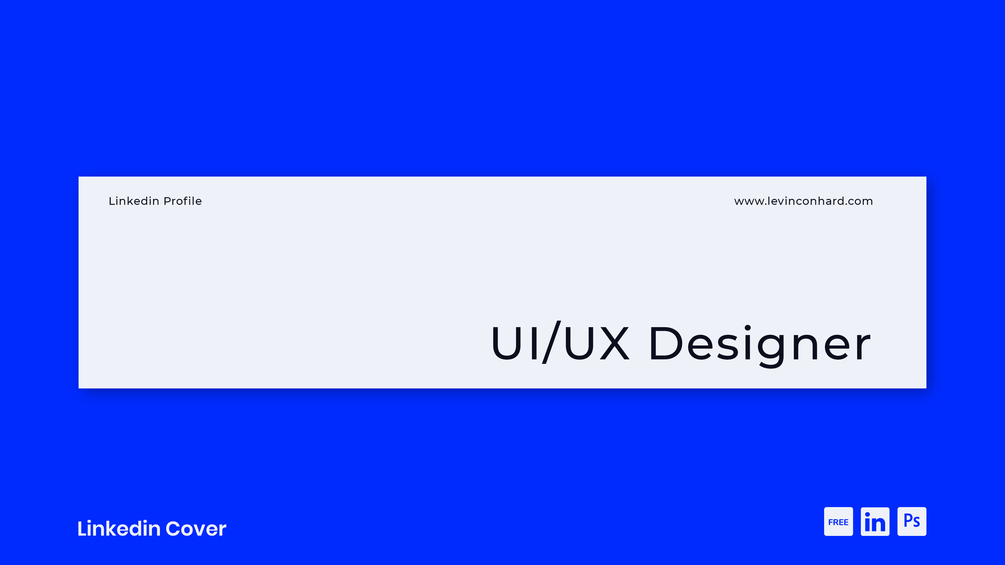 【Free】Linkedin Cover Template | PSD