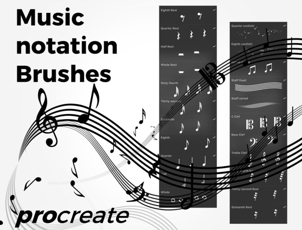 Music Notation Brushes - Procreate