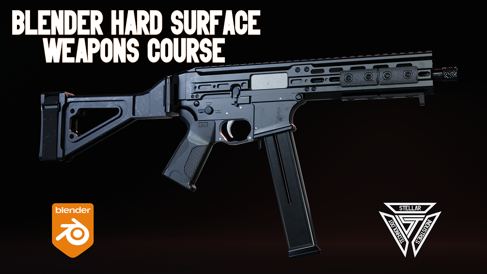 Blender Hard Surface Weapons Course