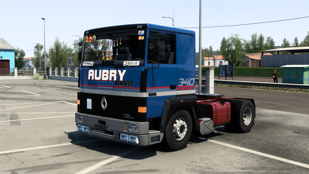 skin AUBRY renault R340 for truck access simulator