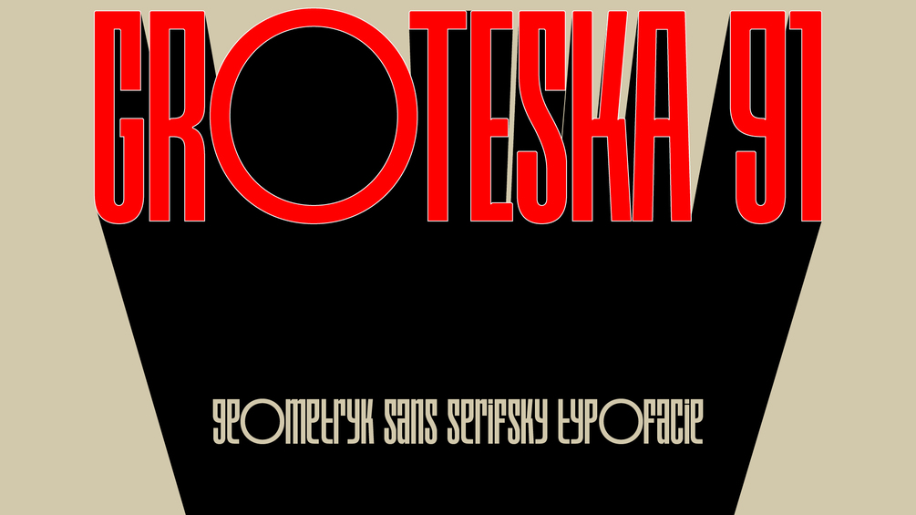 Groteska 91 Typeface