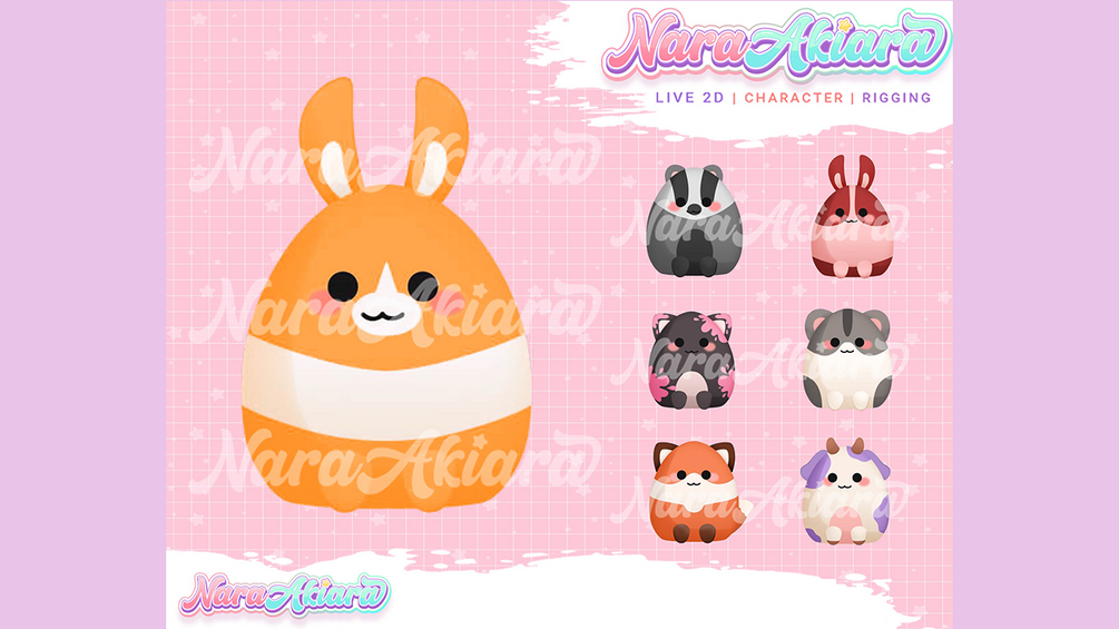 Live2d Vtuber Bundle Cute Pet Vol 1