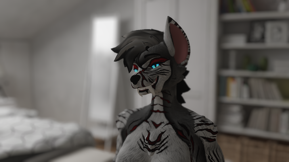 Hyenid fur striped texture