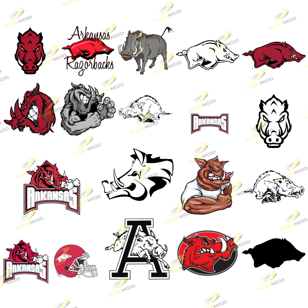 Arkansas Razorback Clip Art High Resolution Vector DXF, SVG, EPS, JPG ...