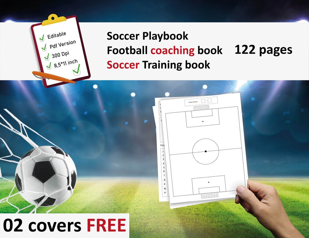 soccer playbook interior with 02 FREE covers