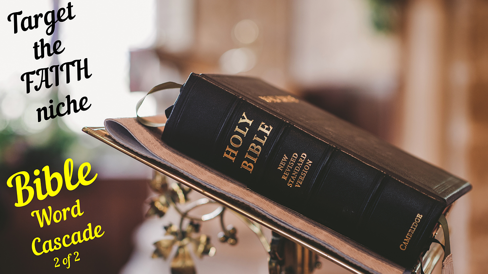 Bible Word Cascade - 2 of 2 (M to Z)