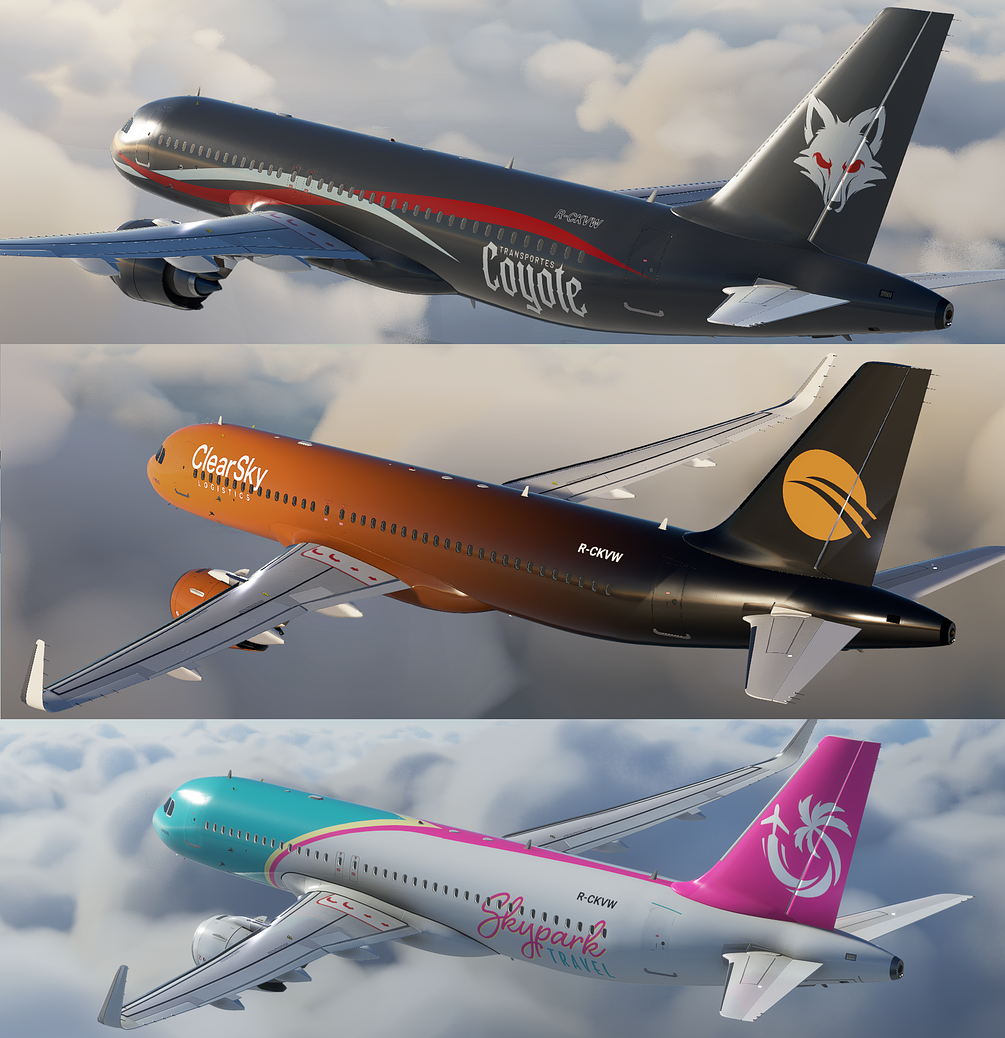 The Skypark Airbus A320 (FBW) Livery Pack