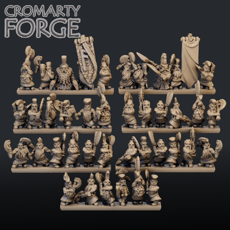 10mm Dwarfs: Berserkers and Wee Radges