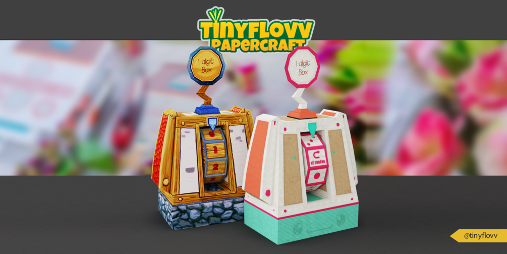 1 Digit random rolling box papercraft - Kit test