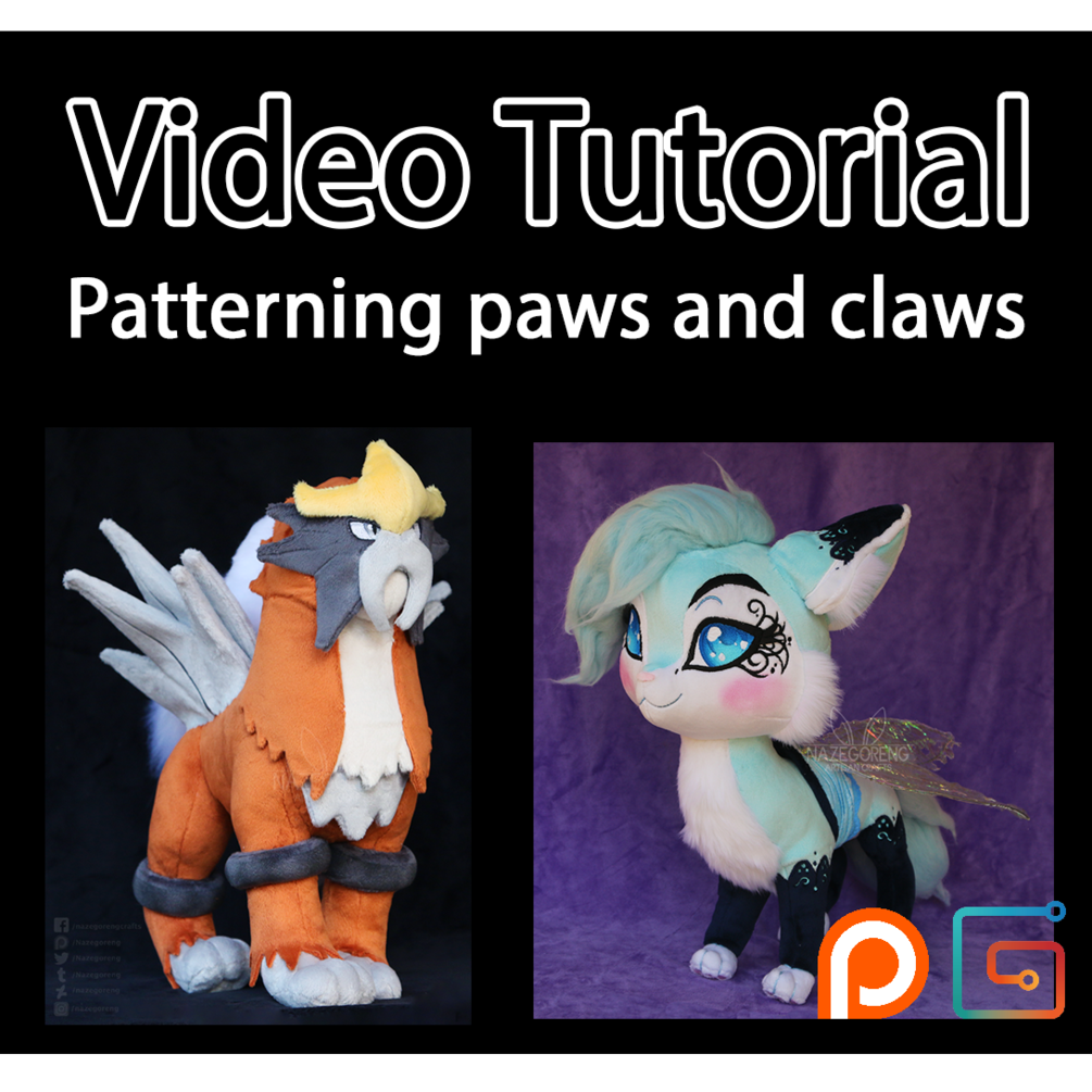 Patterning plush paws and claws (Video)