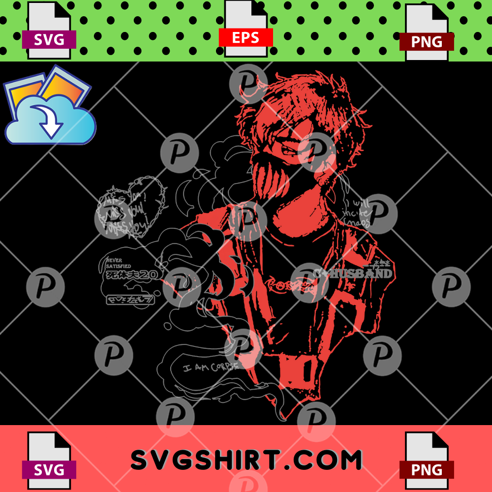 Corpse Husband SVG PNG EPS DXF Digital Download