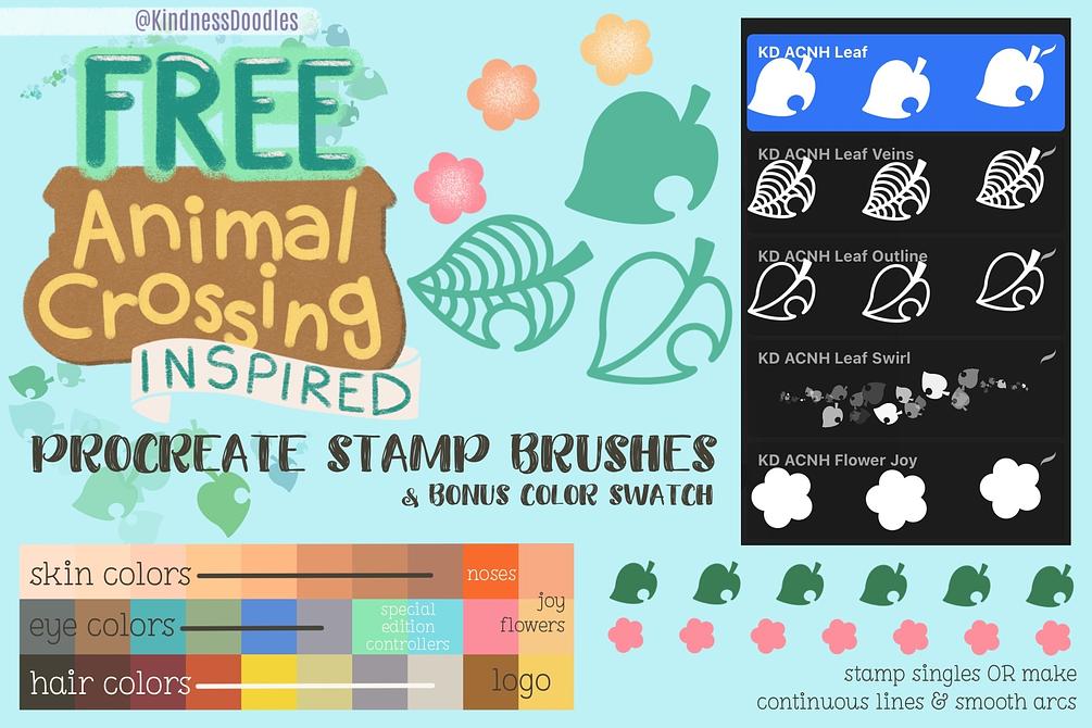 FREE Animal Crossing Inspired Procreate Brushes