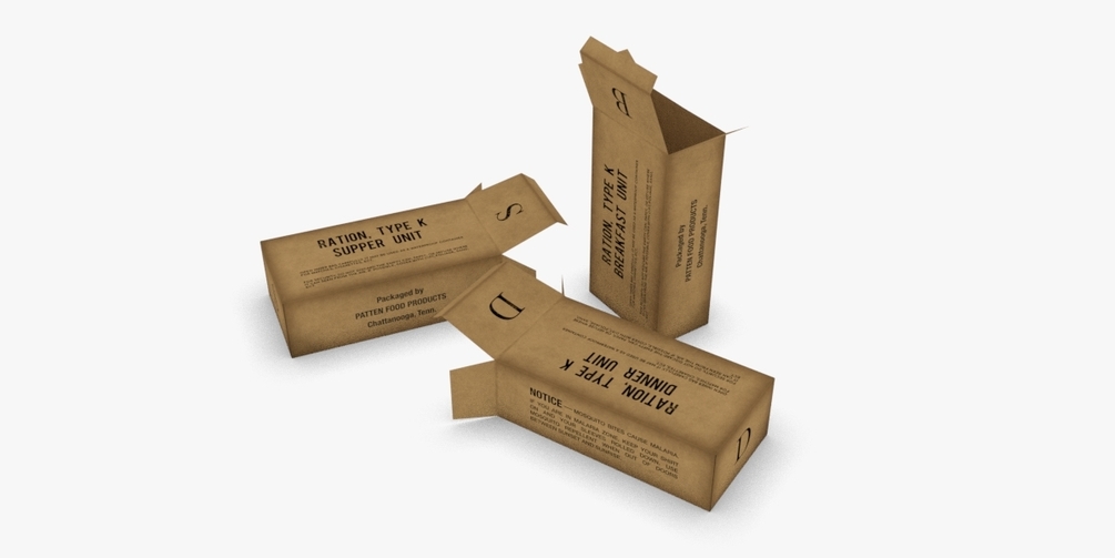 US K-Ration boxes