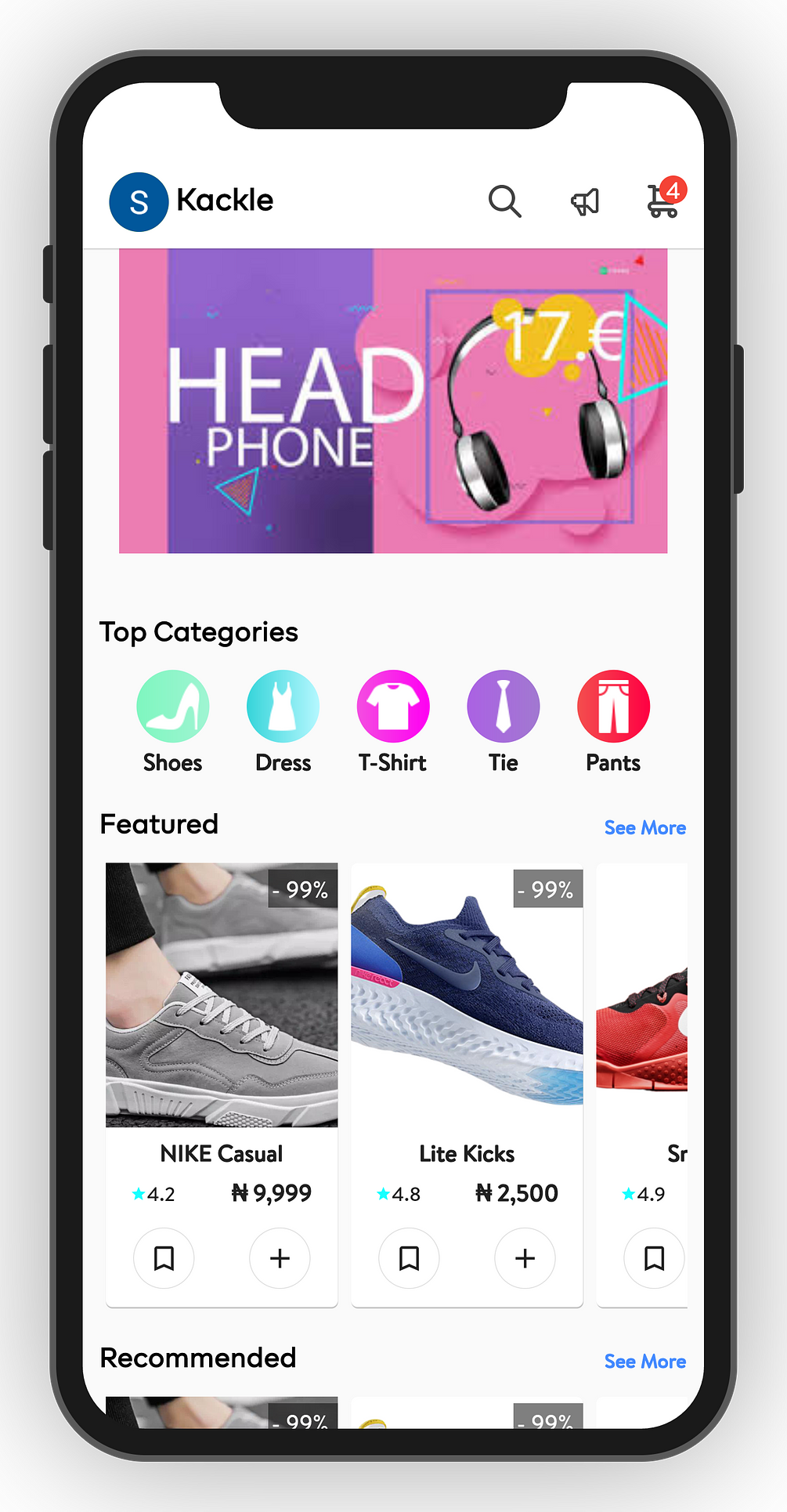 Kackle E-commerce App | Flutter and Firebase