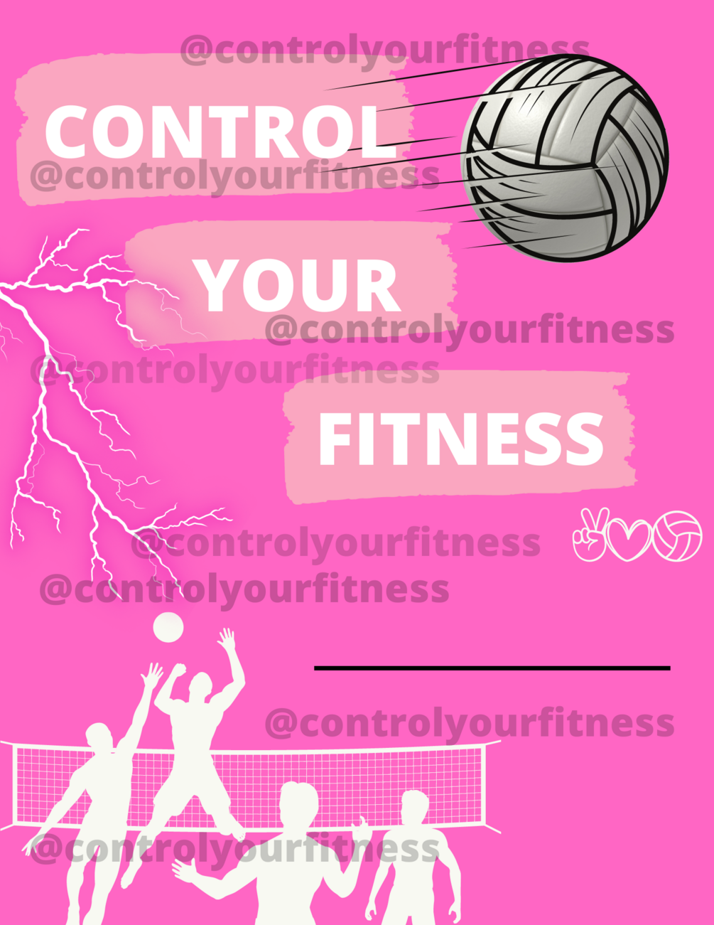 Volleyball Binder Cover