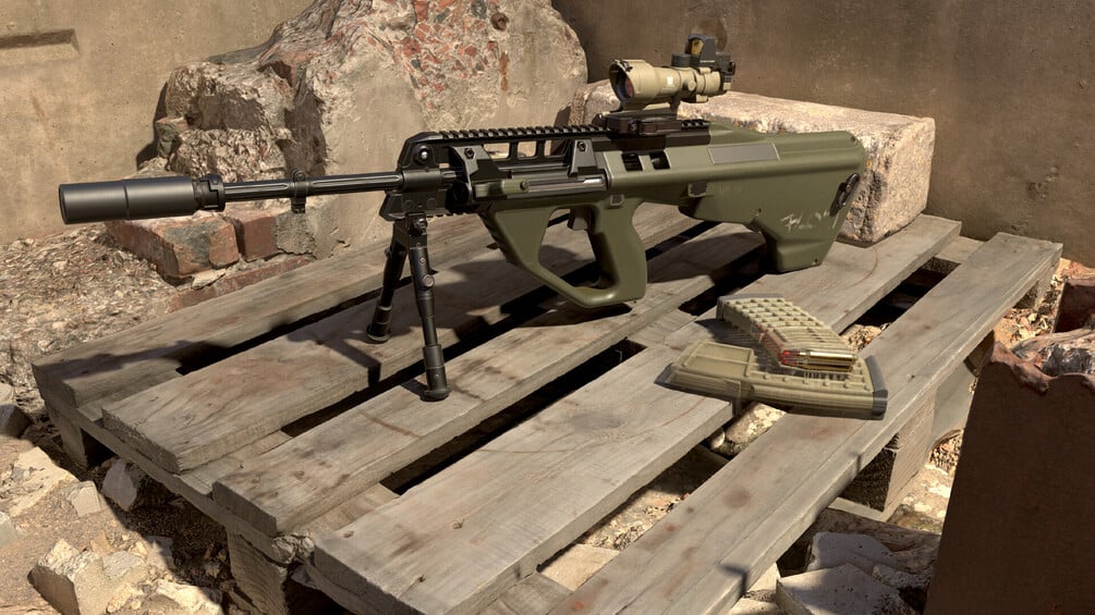 F90 Assault Rifle | Highpoly & Lowpoly & Timelapse