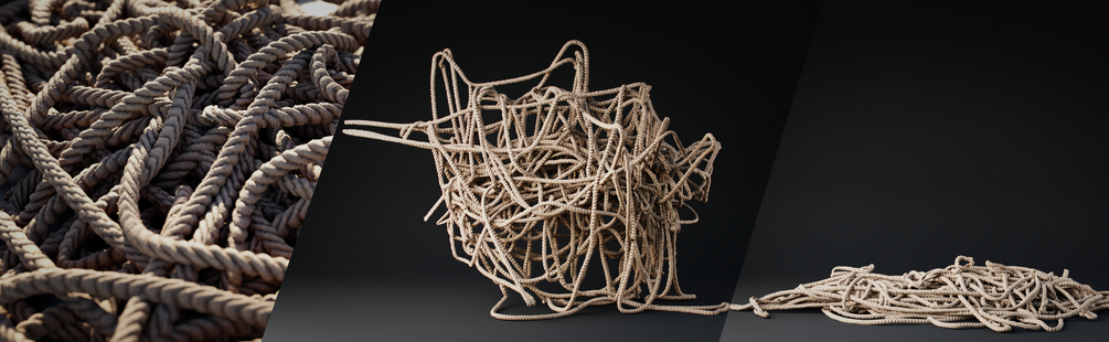 Curve to Rope Simulation Blender Addon