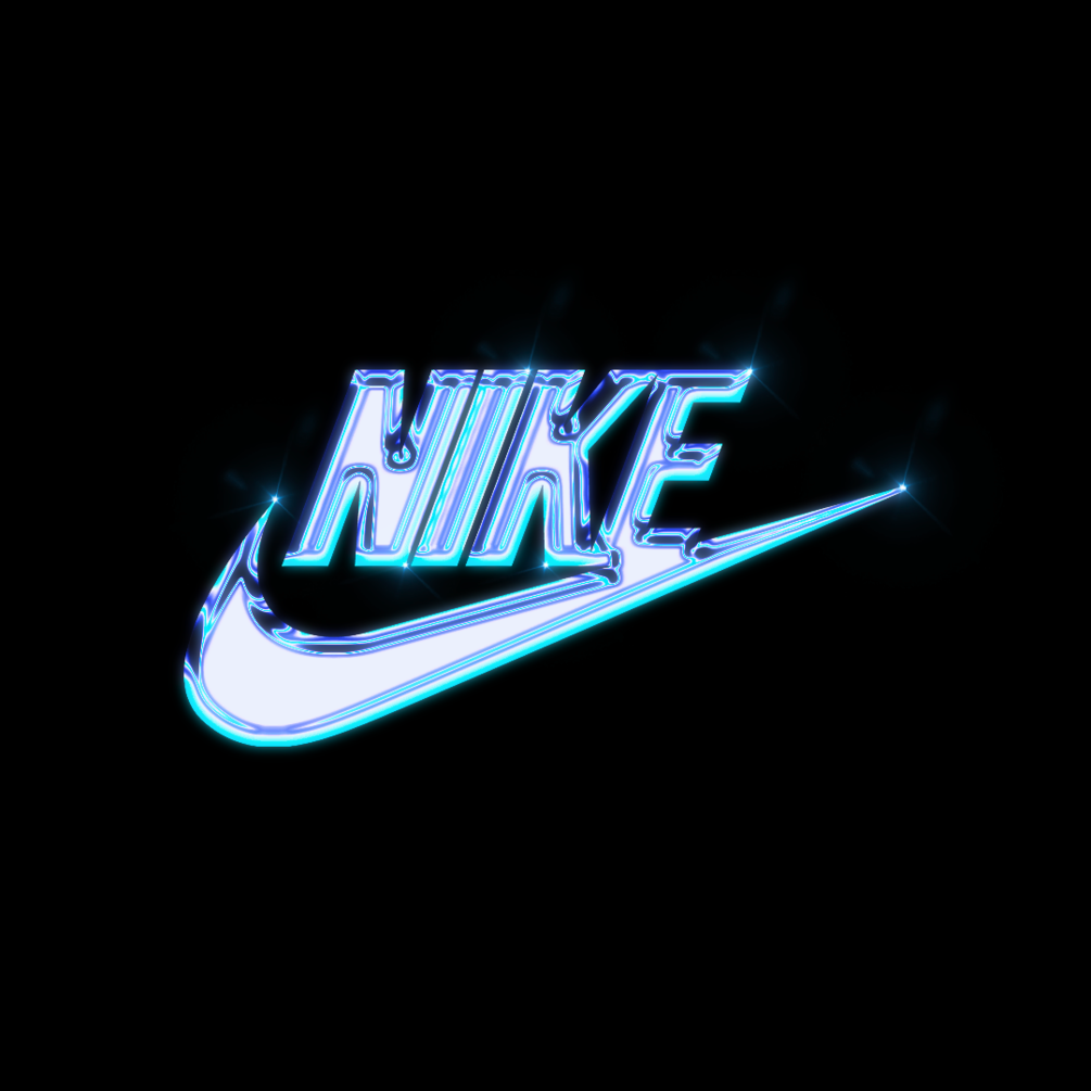 Nike® Chrome Logo PSD