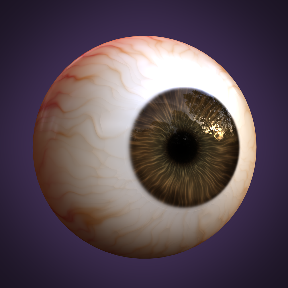 Semi-realistic Procedural Eye for Blender