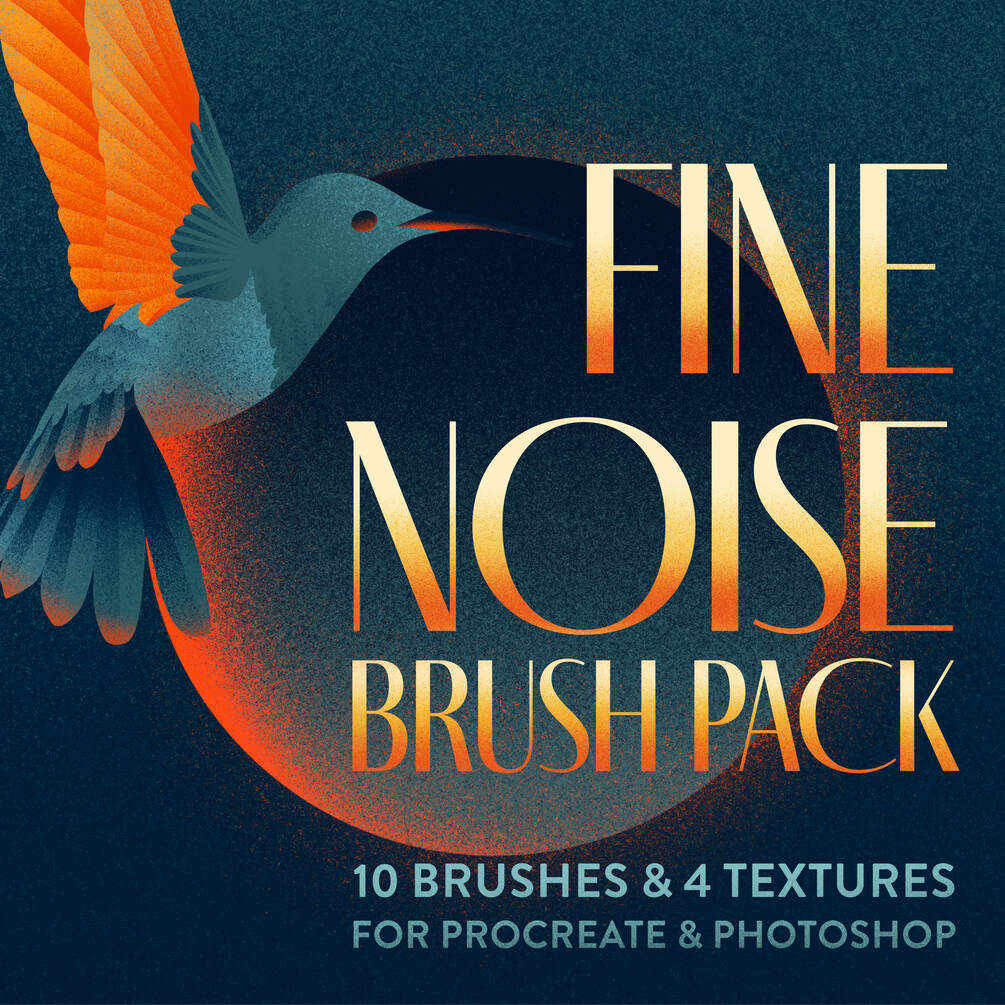 Fine Noise Brush Pack + Textures
