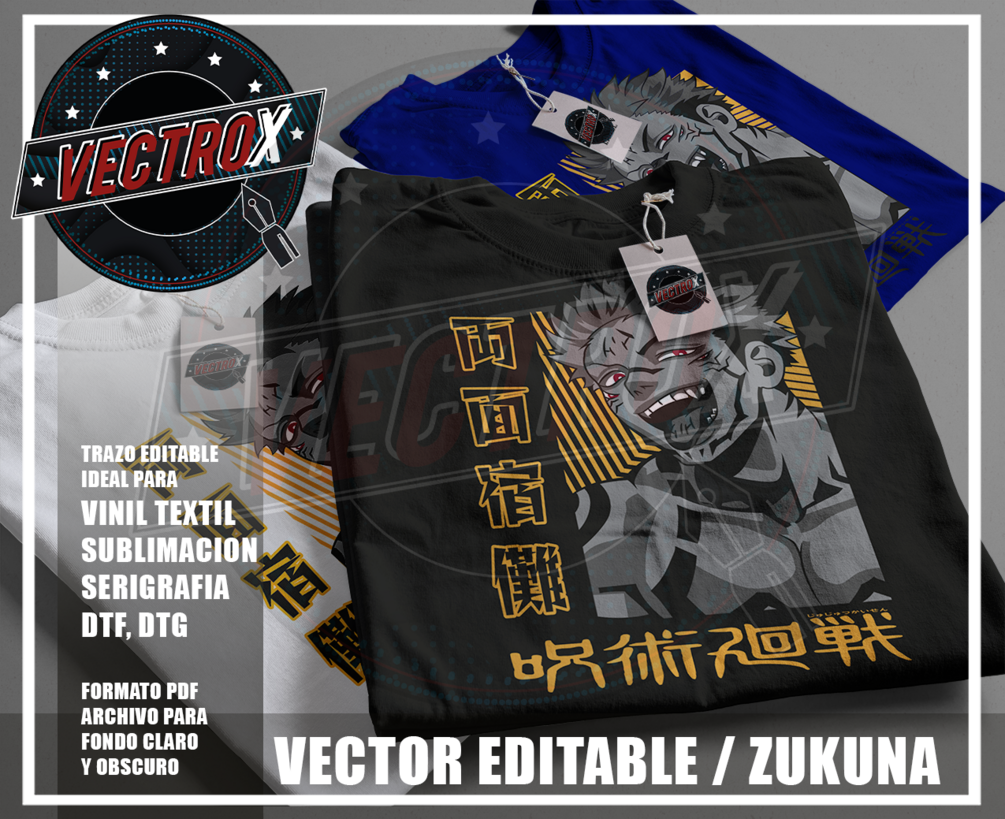 Vector Editable - Sukuna