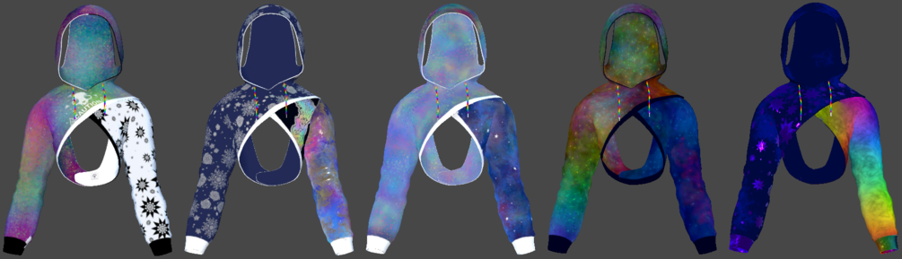 Personal Hoodie textures. 5 pack.
