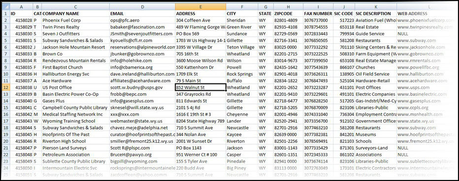 USA B2B Email Database