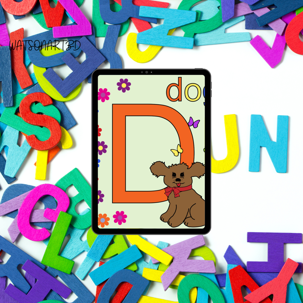 Letter D D Alphabet Letter D Alphabet D Letter SVG digital download