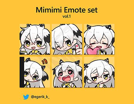 Mimimi Emote set vol.1