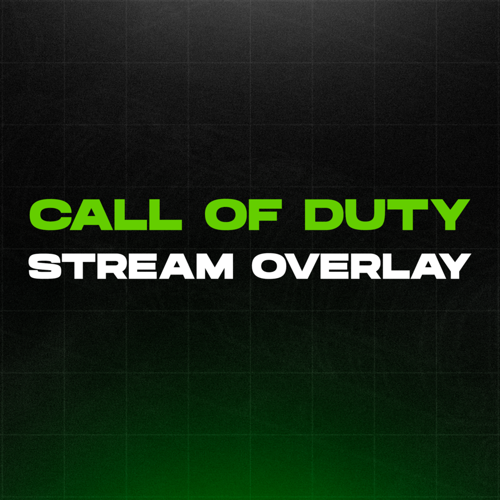 Call Of Duty Animated Stream Overlay Package | Twitch YouTube