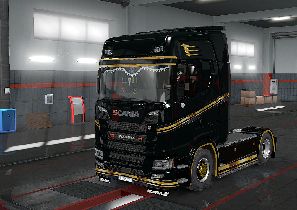 Peinture Scania Nextgen Gold