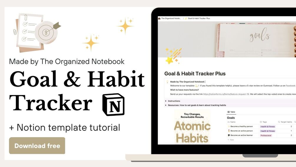 Goal & Habit Tracker (plus) Template