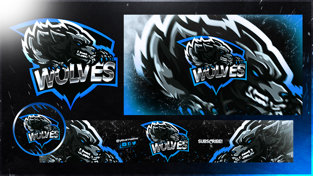 Gaming WolF Logo/Banner/Wallpaper Full Revamp