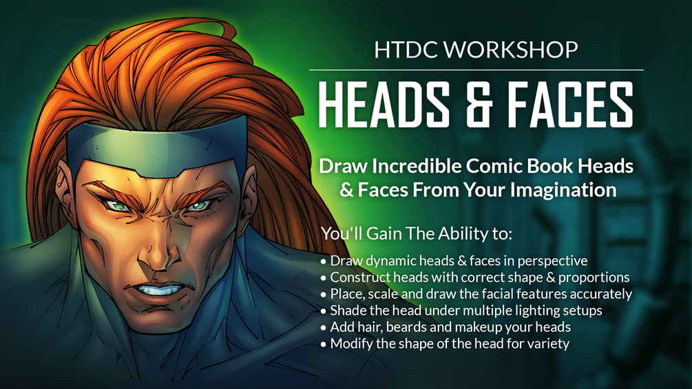 How To Draw Dynamic Heads & Faces Lessons (BUNDLE)