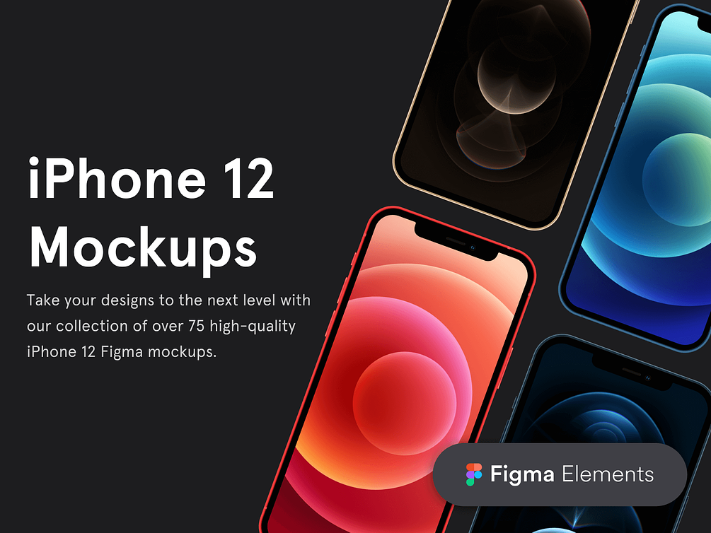 iPhone 12 Figma Mockups - Figma Elements