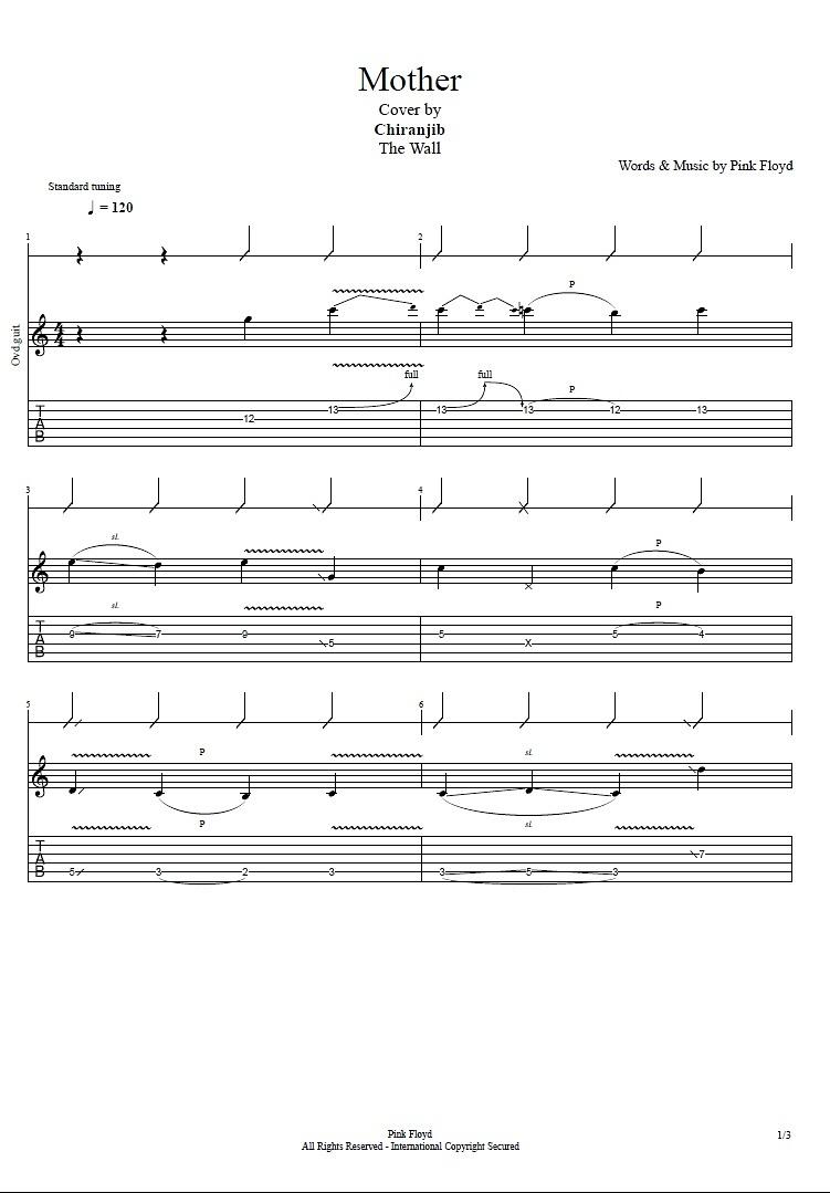 Mother(Solo) by Pink Floyd