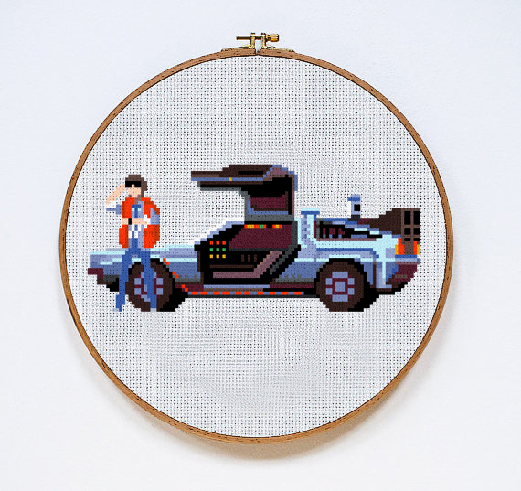 Back to the Future Cross Stitch Pattern