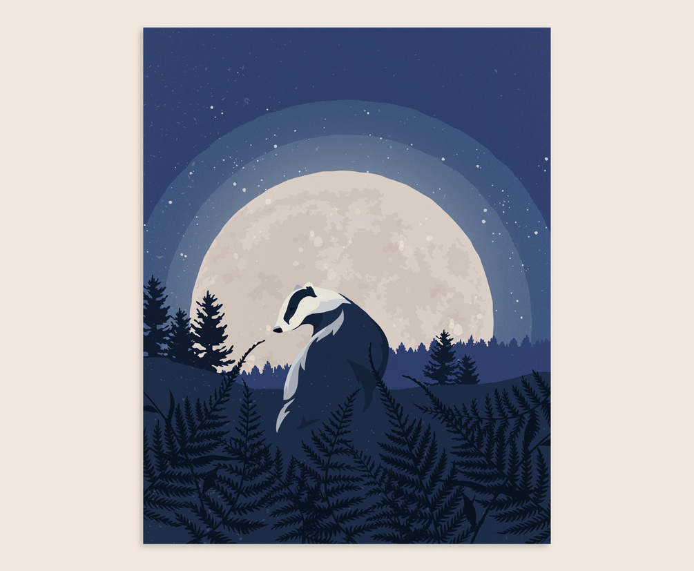 Poster - Badger Moon