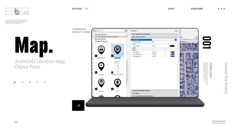 ArchiCAD Location Map Objects Pack