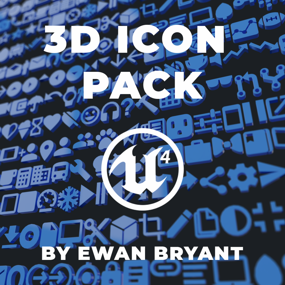 FREE | UE4 3D Icon Pack (300+ Icons)