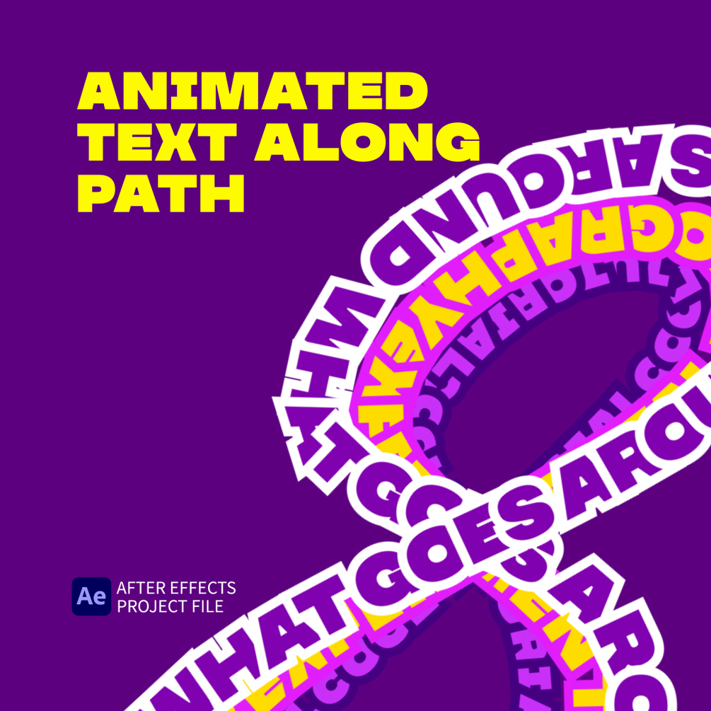 Animated Text Along Path