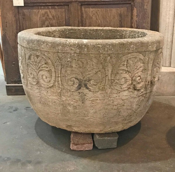 Large Limestone Planter c1880