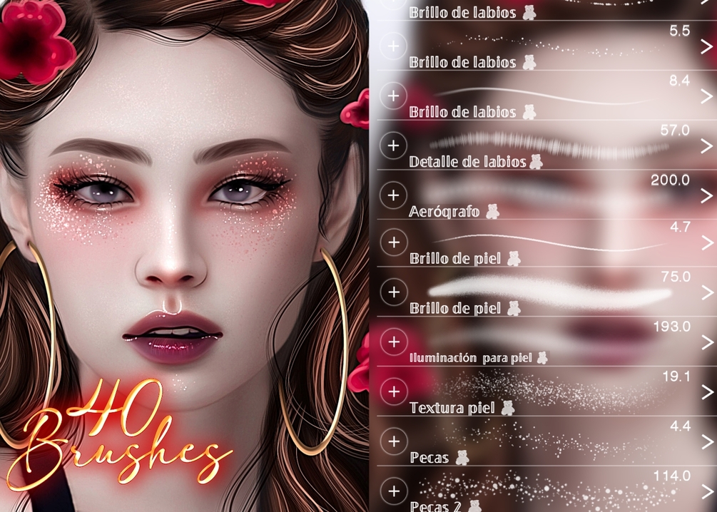 40 Brushes for ibispaint x