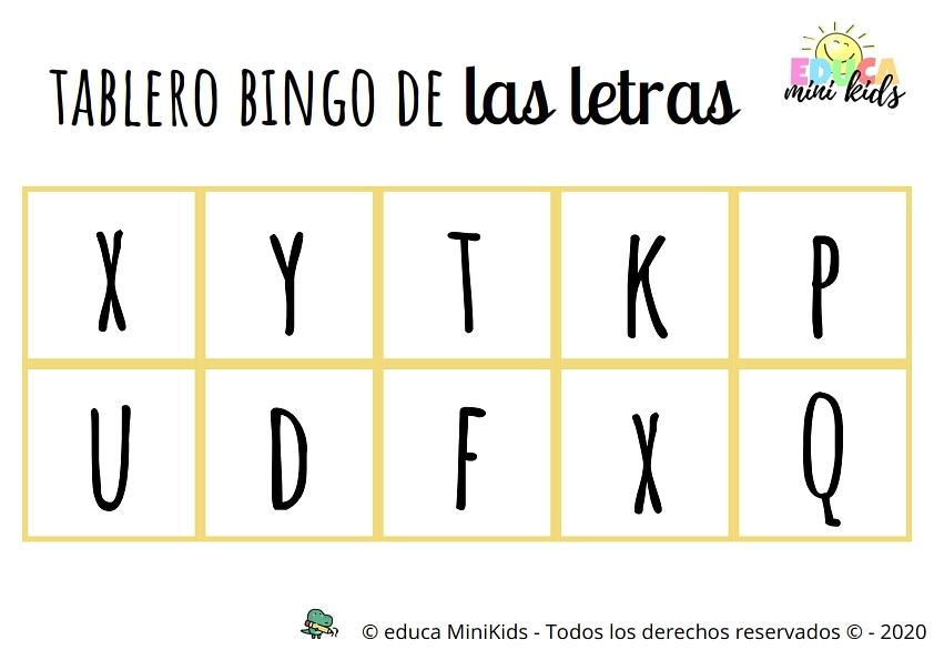 Bingo de las letras