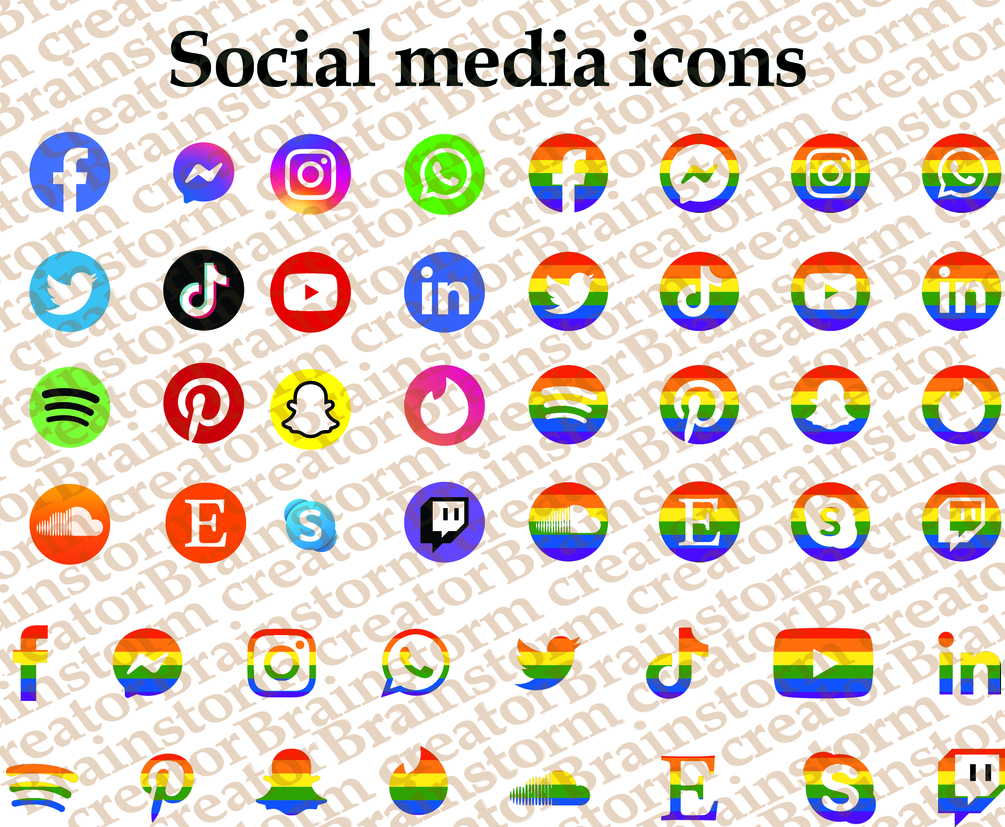 Pride logo social media PNG & SVG