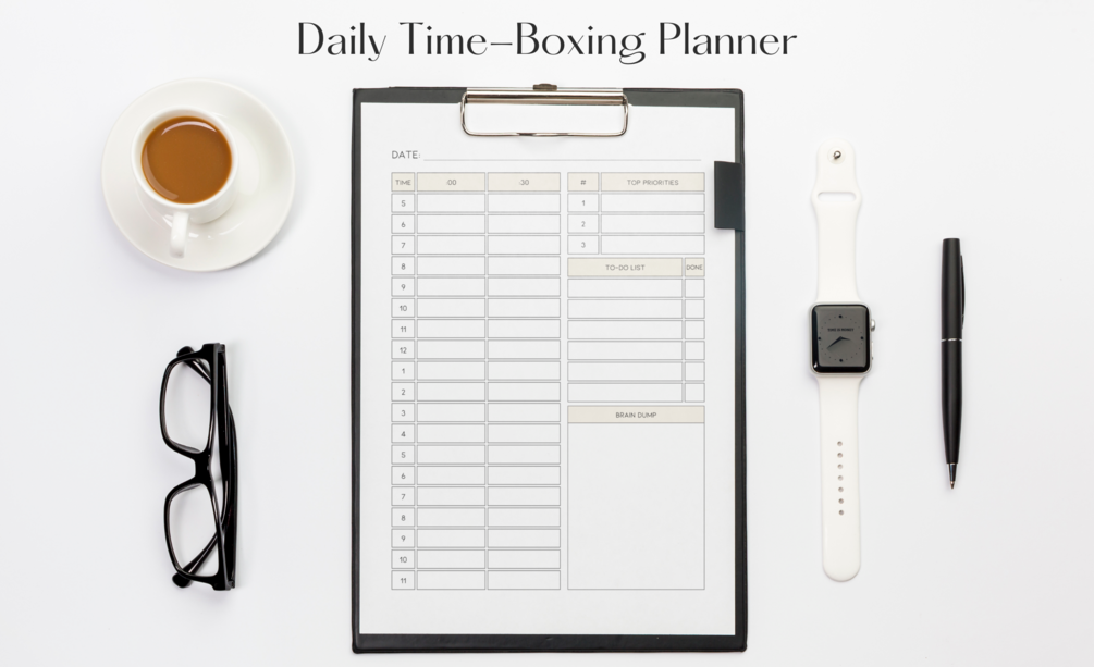 Daily Timeboxing Digital Planner