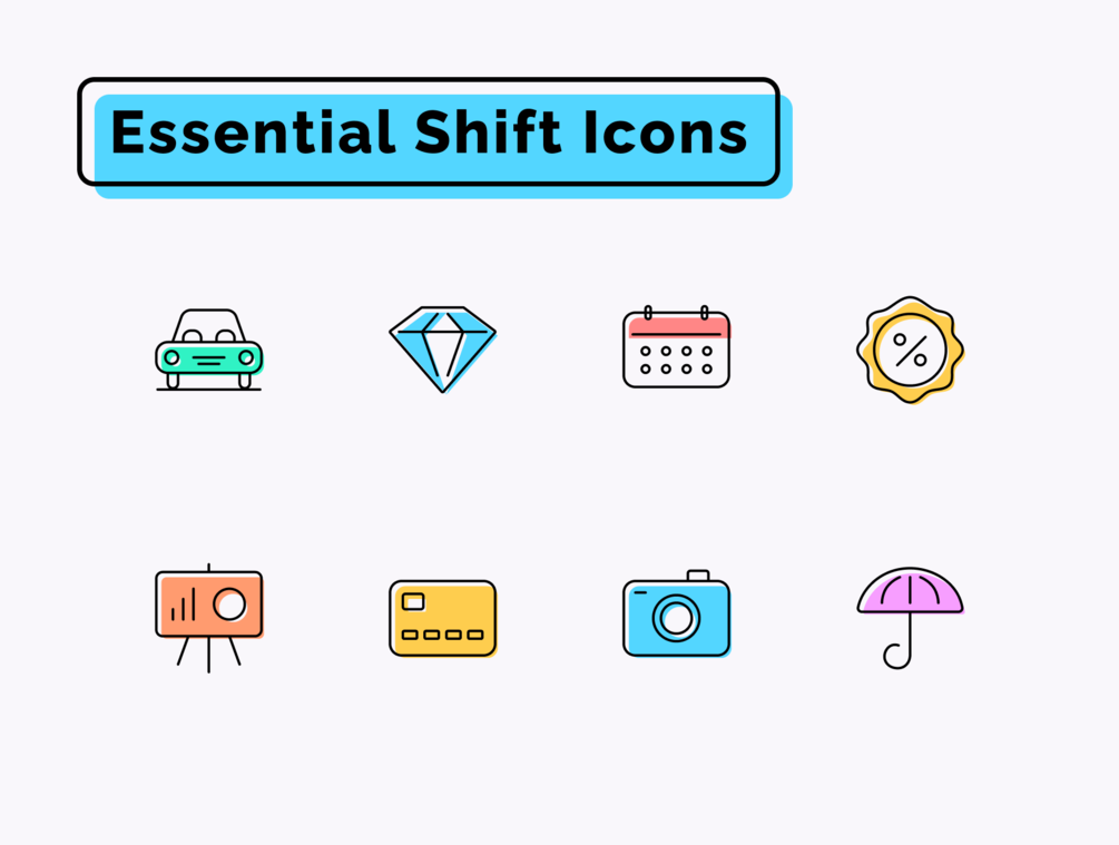 Essential Shift Icons