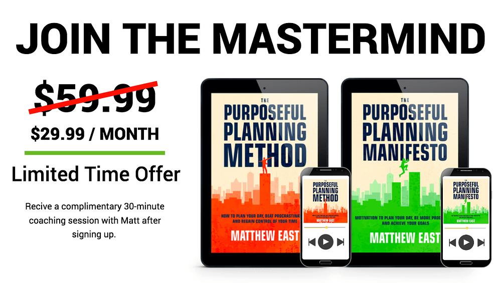 Productivity Coaching & Mastermind with Matt East