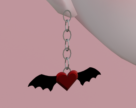 Vampire Heart Charm/earing