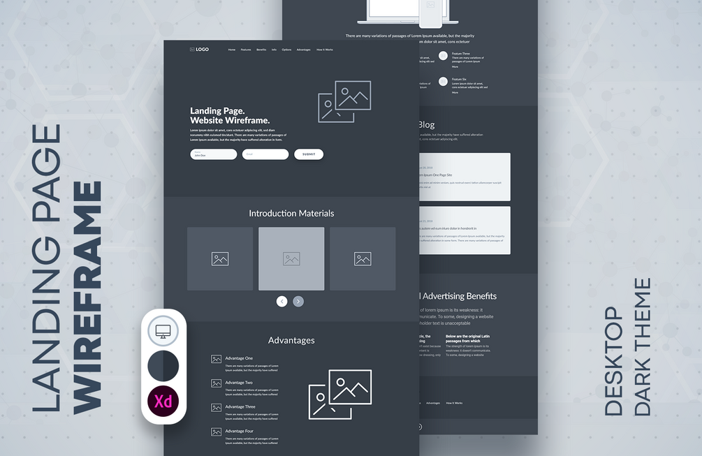 Landing Page Dark Theme #36